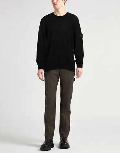Stone Island Virgin Wool Sweater - Black