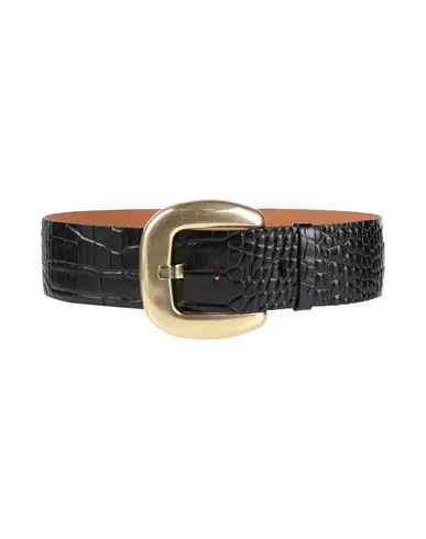 Luisa Spagnoli Leather Belt With Crocodile Print