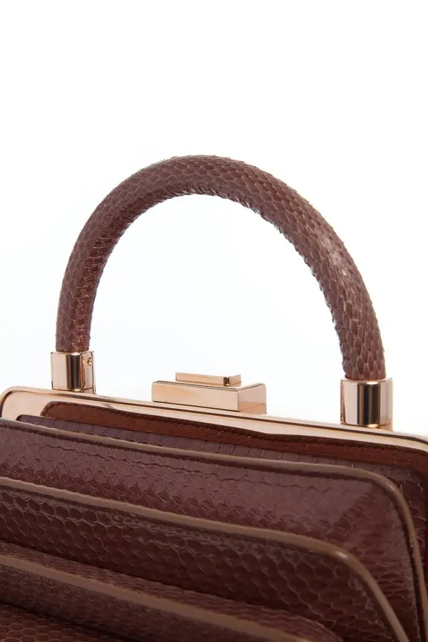 Gabriela Hearst Diana Bag In Snakeskin