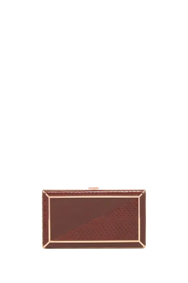 Gabriela Hearst Callas Clutch In Snakeskin & Nappa Leather