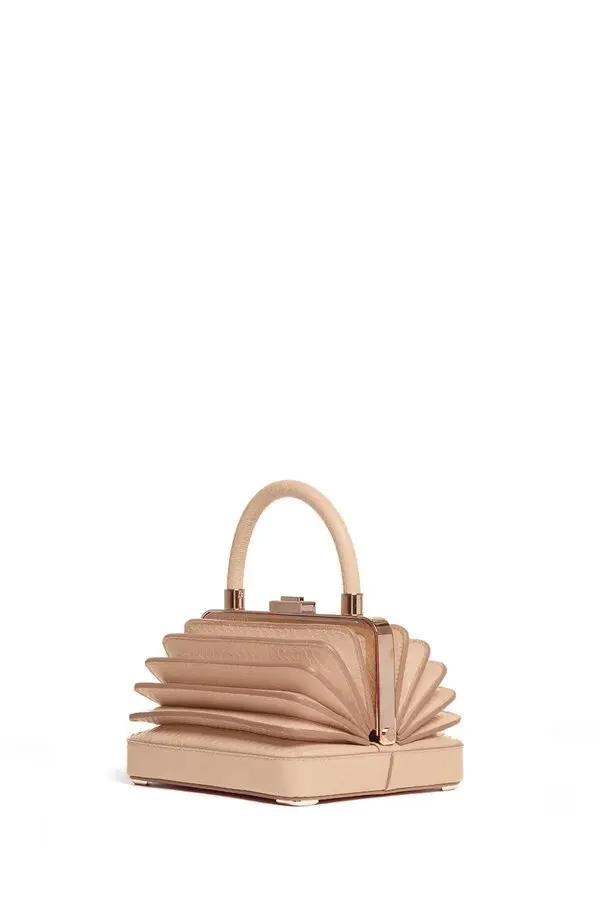 Gabriela Hearst Small Diana Snakeskin Bag - Nude