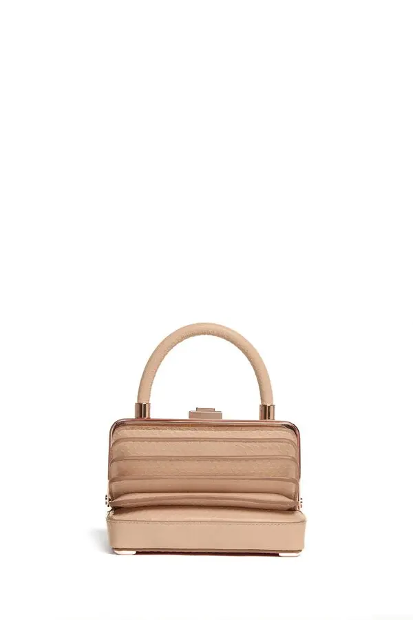 Gabriela Hearst Small Diana Snakeskin Bag - Nude