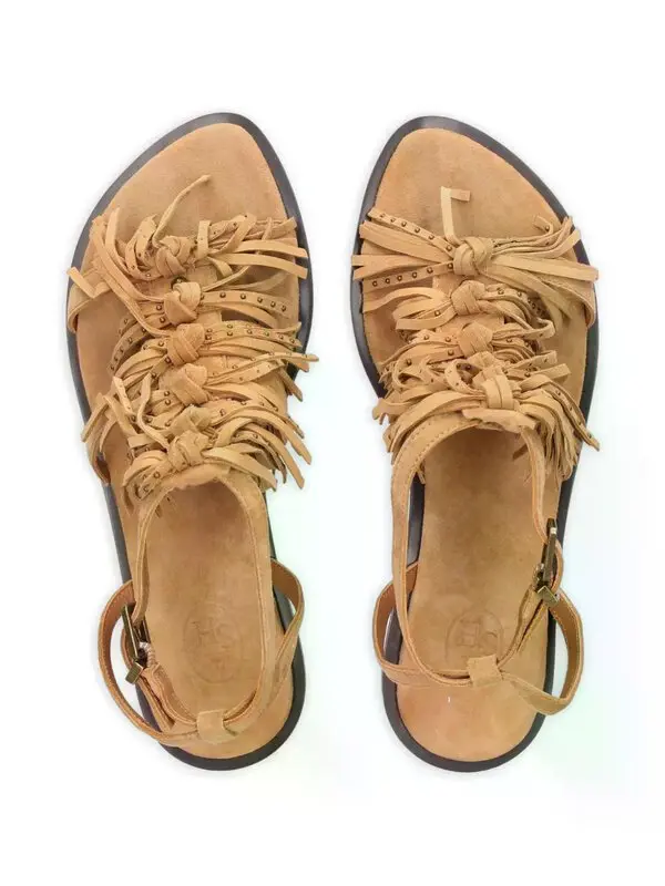 Ash Panic Fringed Studded Sandals