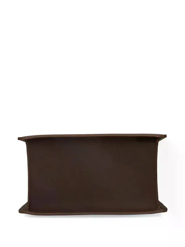 Cult Gaia Sculptural-handle Leather Mini Bag - Brown