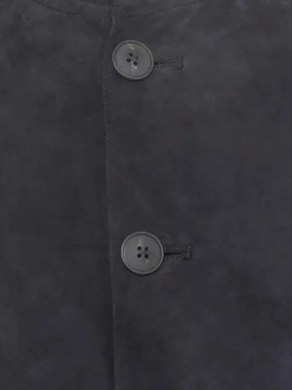 THE JACK LEATHERS Button-up Suede Bomber Jacket