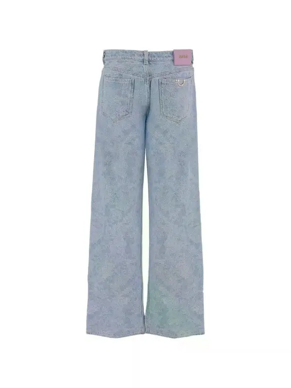 Just Cavalli Acid-wash Wide-leg Jeans