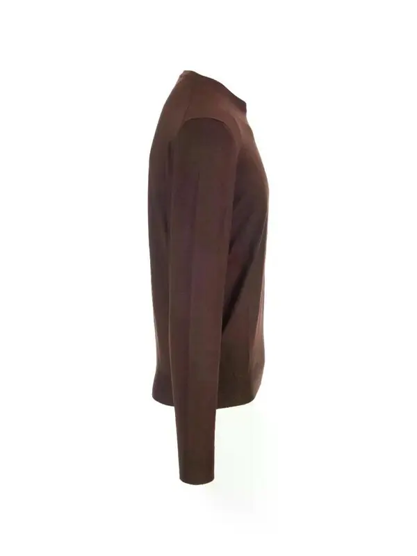MAURO OTTAVIANI Ribbed-trim Crew-neck Sweater - Brown