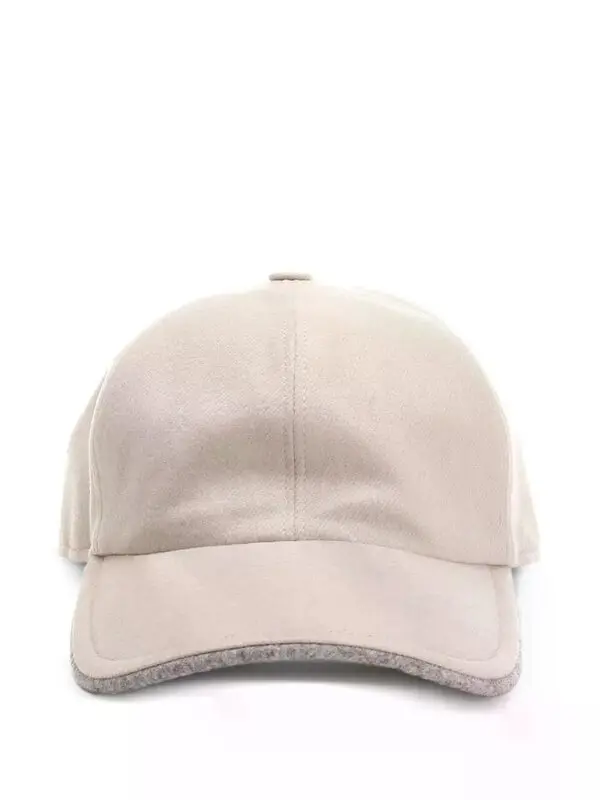 BARBA NAPOLI Wool Baseball Cap - Neutrals