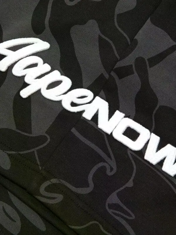 AAPE BY *A BATHING APE Moonface Logo-patch Camo Shorts - Black