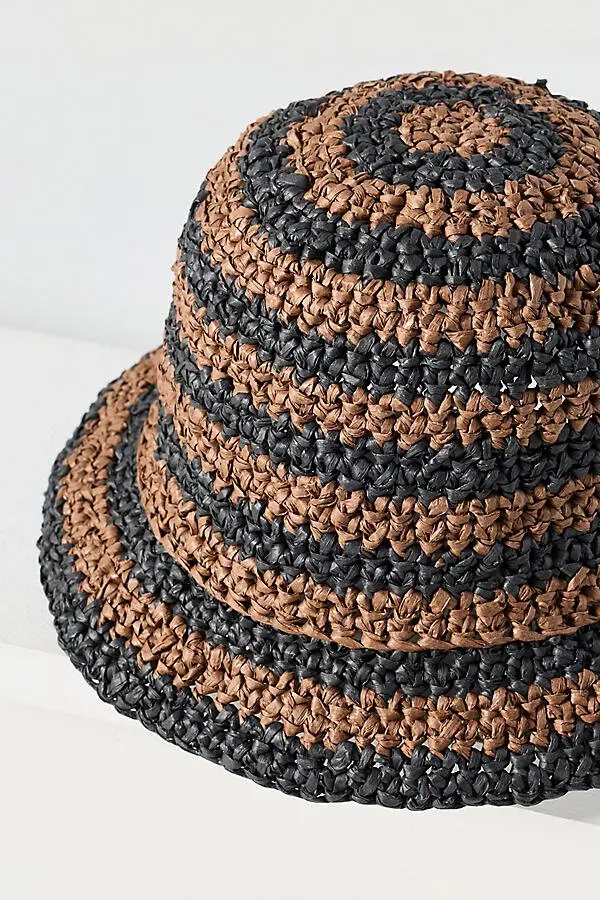 BRUNNA.CO Brigitte Raffia Bucket Hat