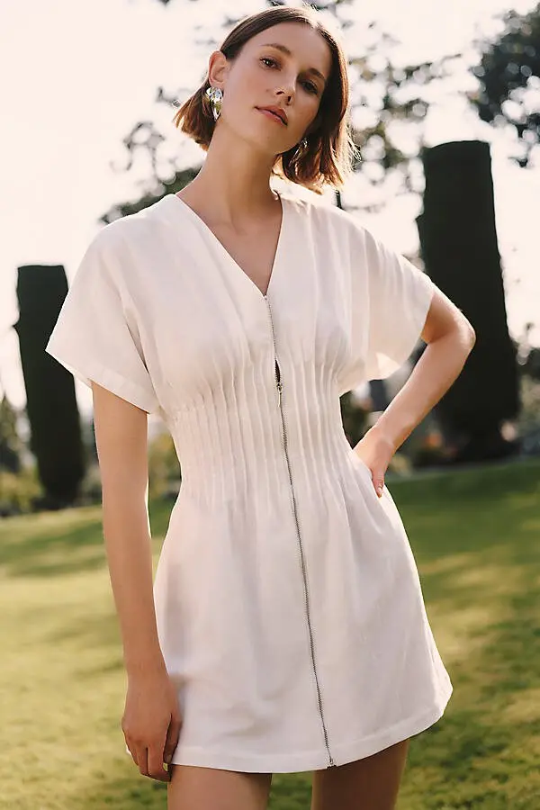 EXQUISE Tobie Pleated Mini Dress