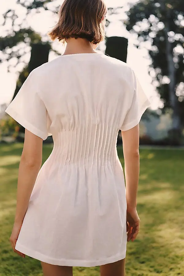 EXQUISE Tobie Pleated Mini Dress