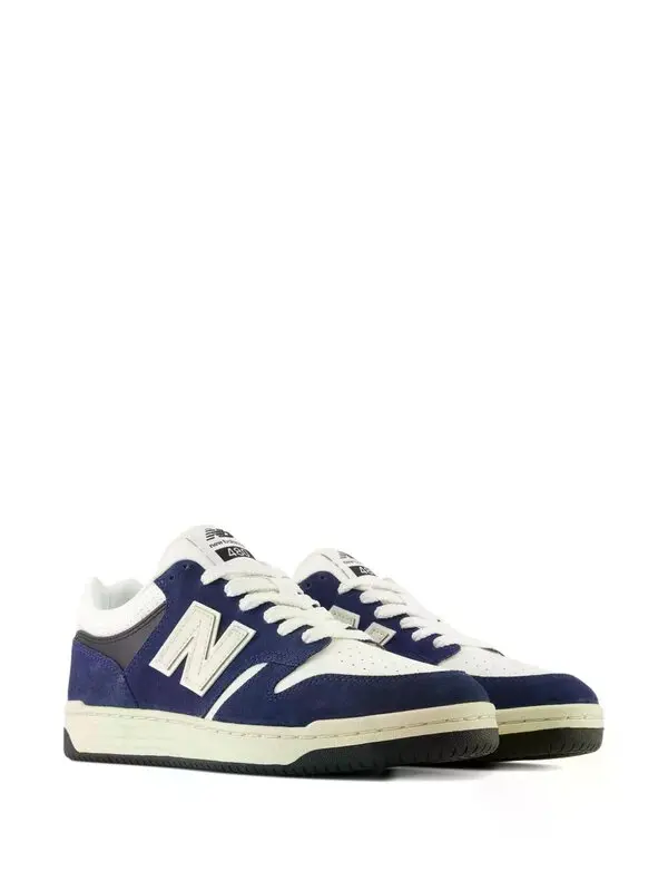 NEW BALANCE 480 Leather And Suede Trainers