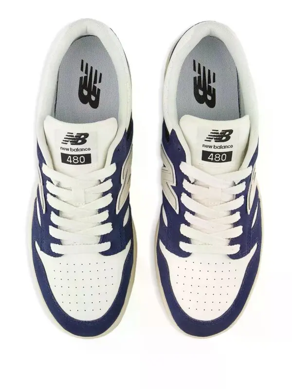 NEW BALANCE 480 Leather And Suede Trainers