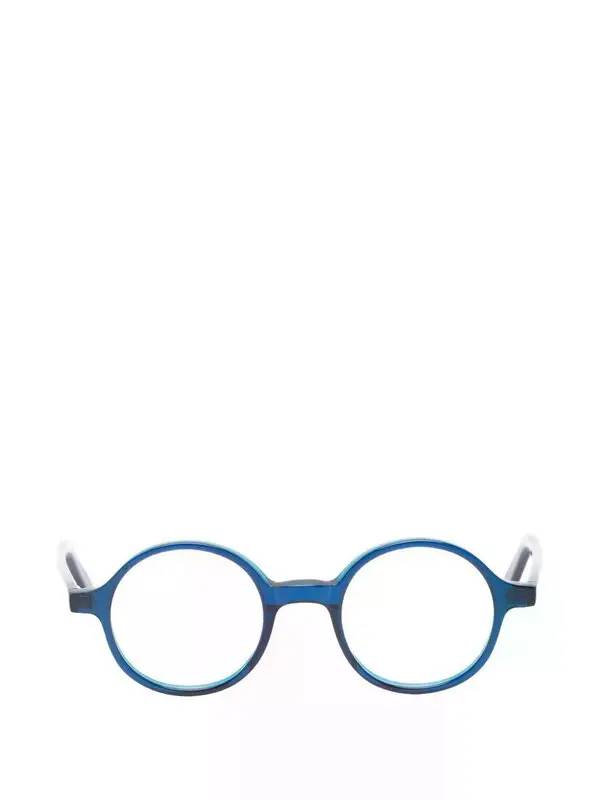 L.g.r Reunion Round-frame Glasses - Blue