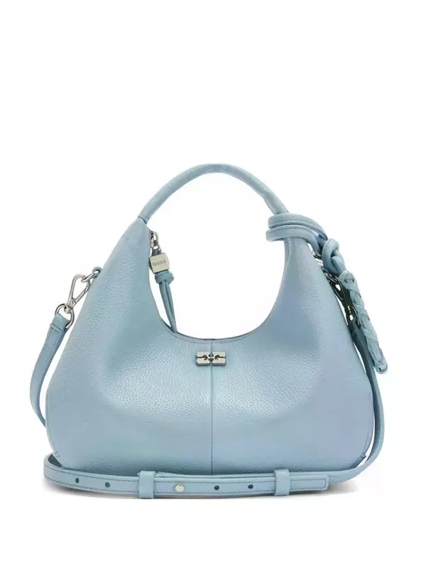 GANNI Logo-plaque Tote Bag - Blue