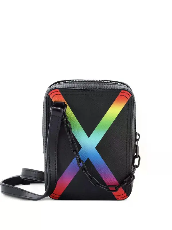 LOUIS VUITTON Danube Messenger Bag Rainbow Taiga Leather