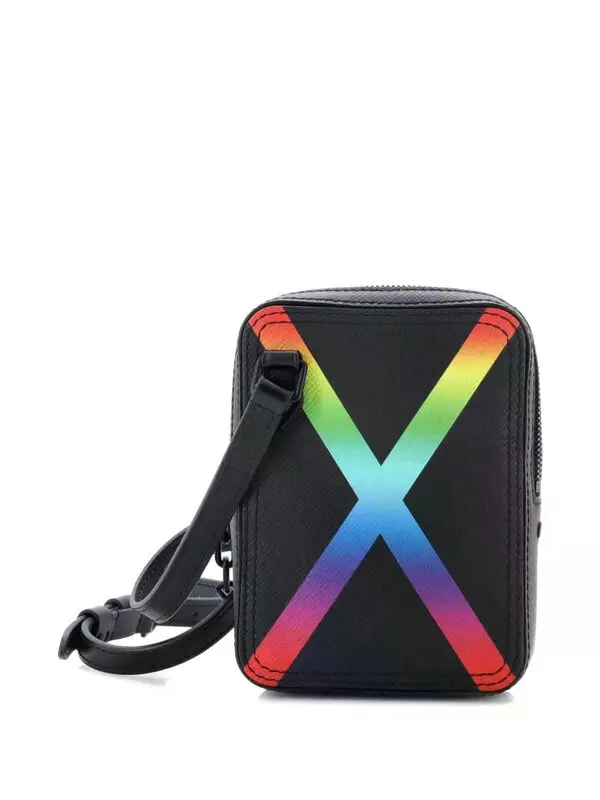 LOUIS VUITTON Danube Messenger Bag Rainbow Taiga Leather