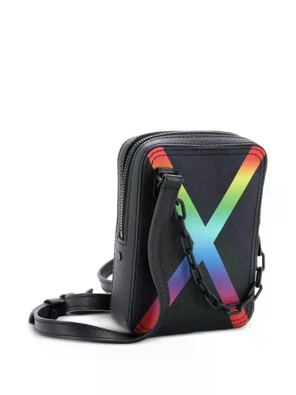 LOUIS VUITTON Danube Messenger Bag Rainbow Taiga Leather