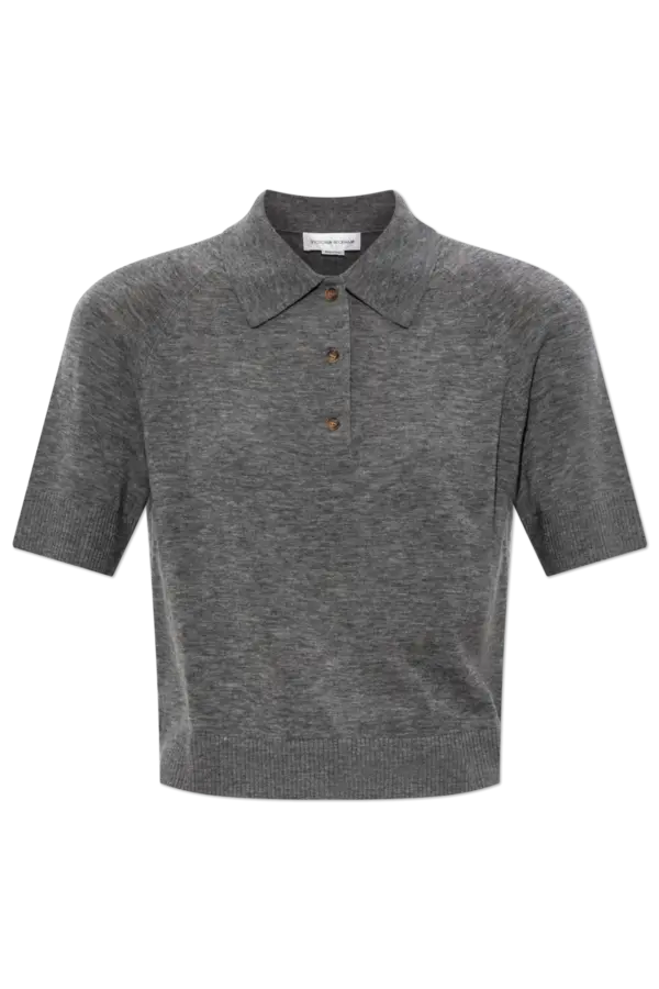Victoria Beckham Wool Polo - Grey