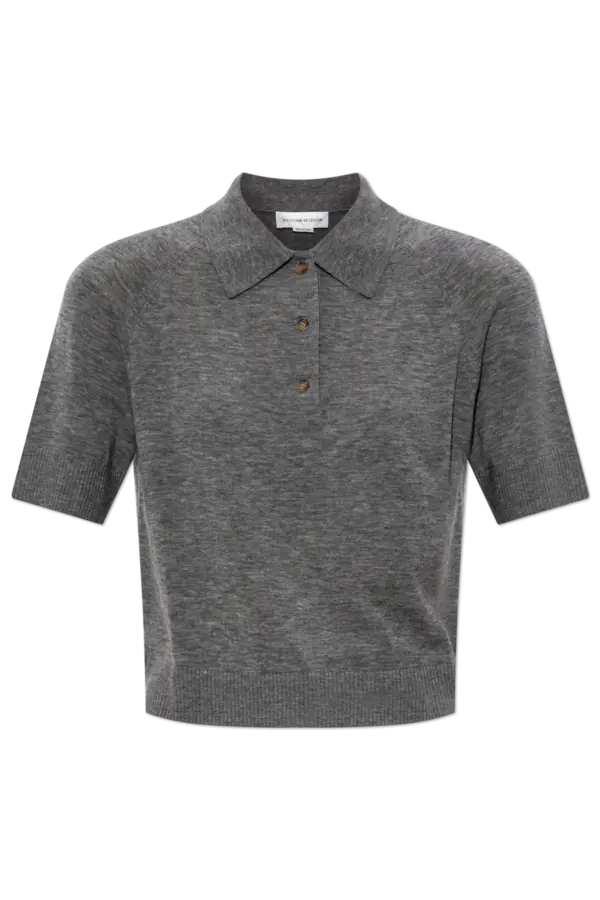 Victoria Beckham Wool Polo - Grey