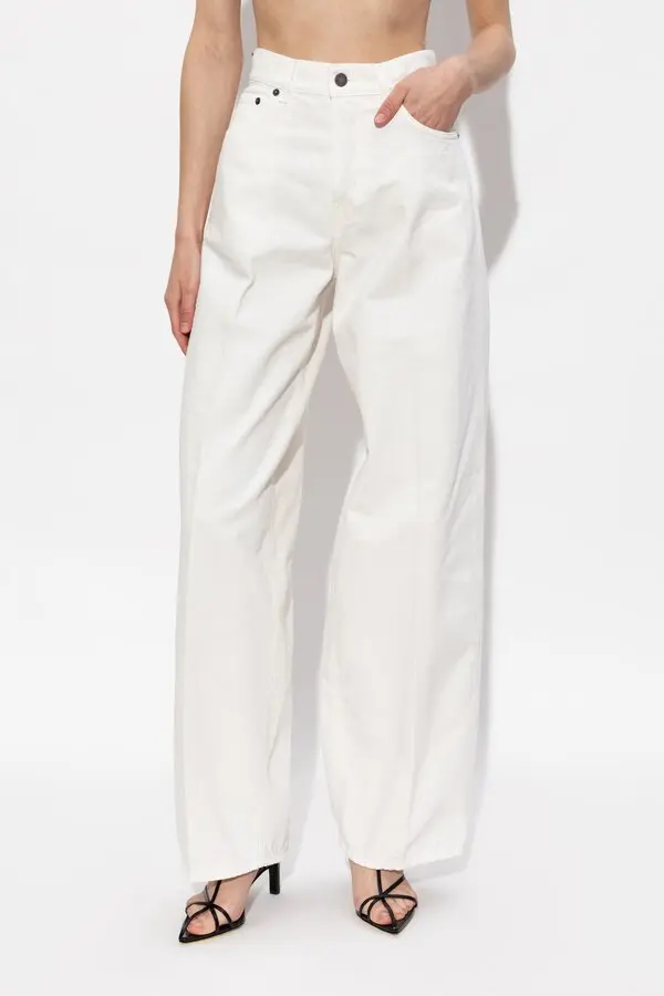 HAIKURE Bethany Wide Leg Jeans - White