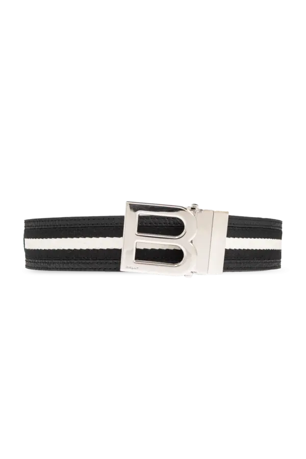 Bally Belt With Logo - Black