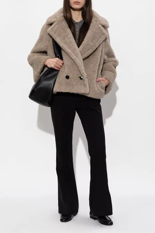Max Mara Cambusa Fur Coat - Grey