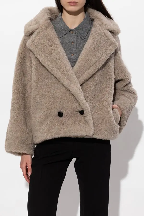 Max Mara Cambusa Fur Coat - Grey