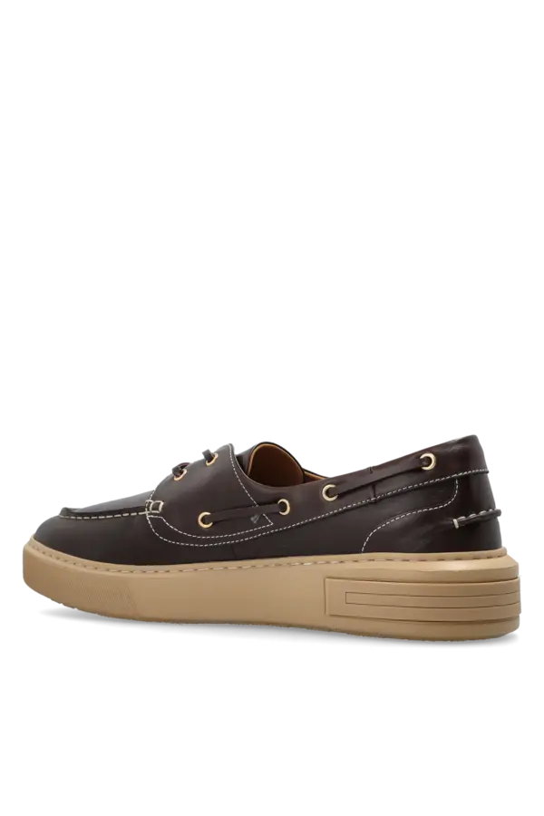 Bally Leather Boat Shoes