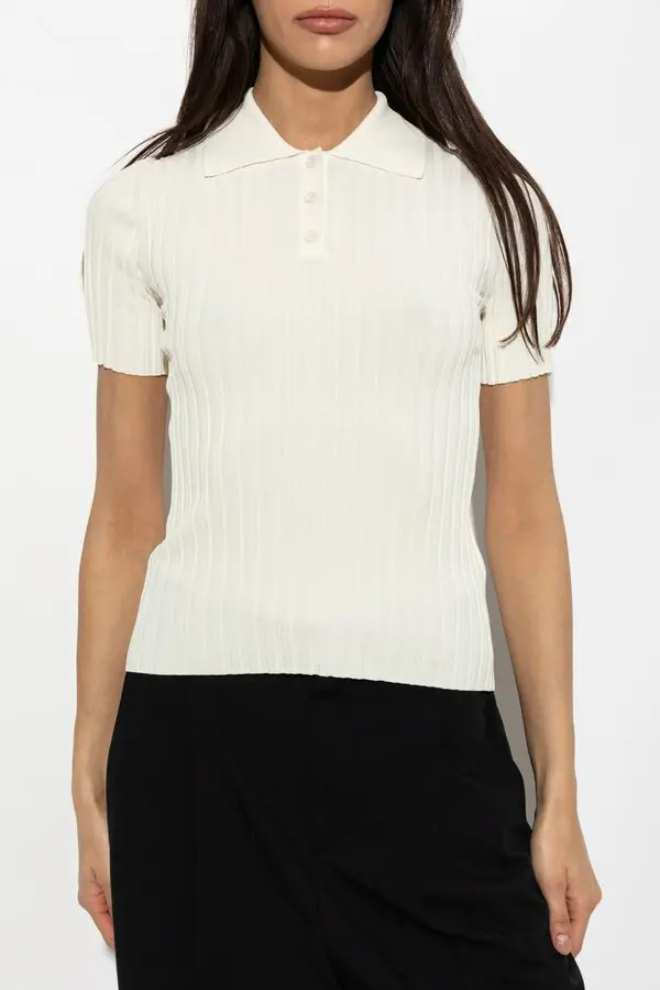 AMI Paris Pleated Polo