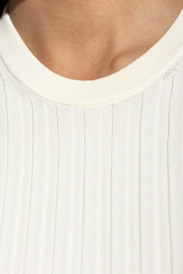 AMI Paris Pleated Top - Cream