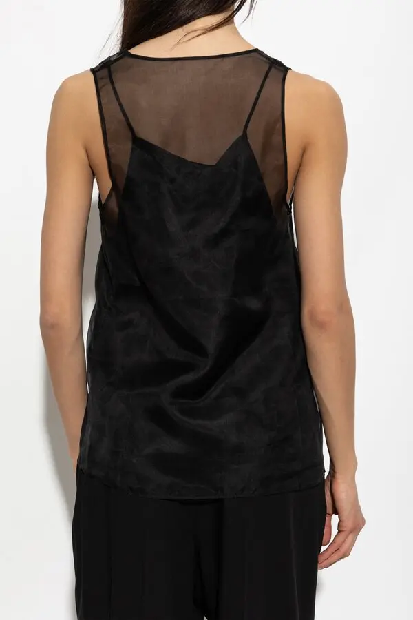 AMI Paris Silk Top