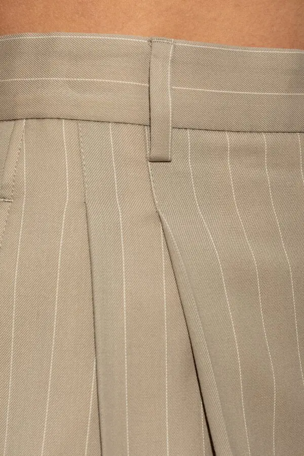 AMI Paris Wool Wide-leg Trousers