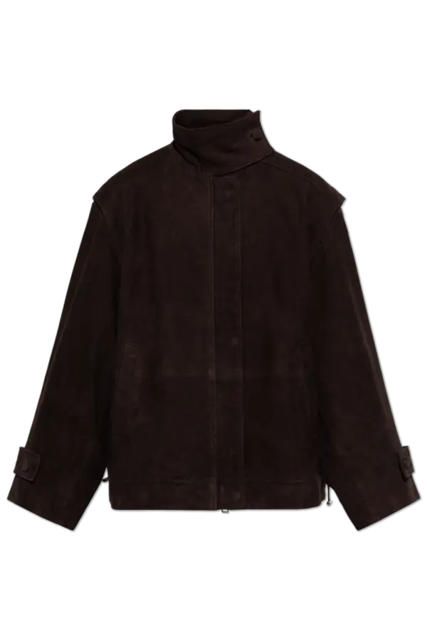 ROTATE BY BIRGER CHRISTENSEN Suede Leather Jacket