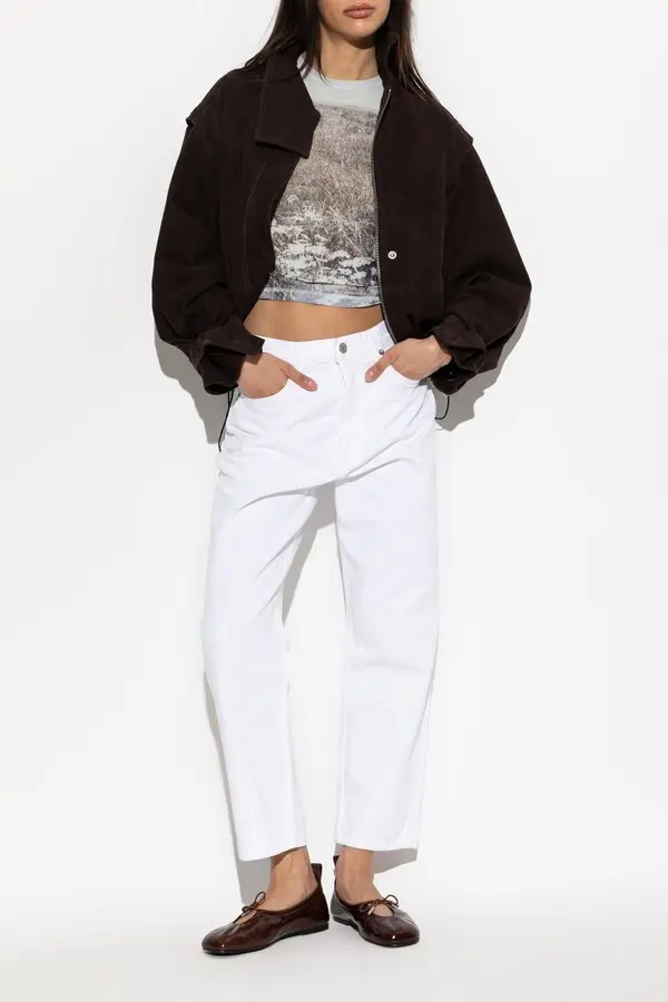 ROTATE BY BIRGER CHRISTENSEN Suede Leather Jacket