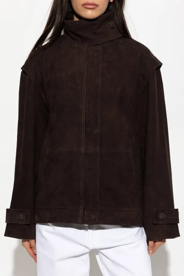 ROTATE BY BIRGER CHRISTENSEN Suede Leather Jacket