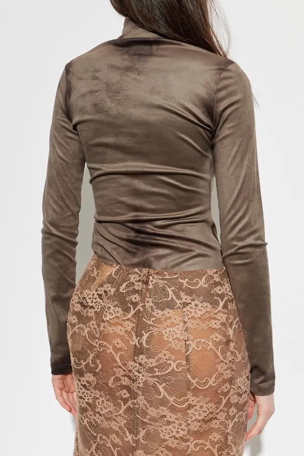 Acne Studios Velvet-finished Top