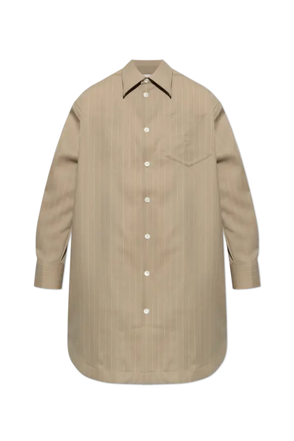 AMI Paris Shirt-style Dress - Beige