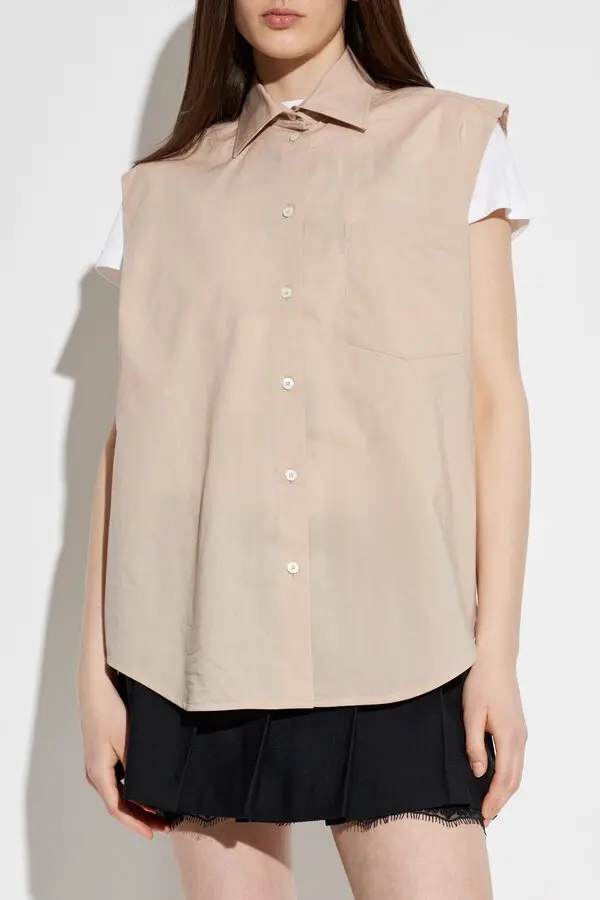 Acne Studios Oversize Shirt With Raw Finish