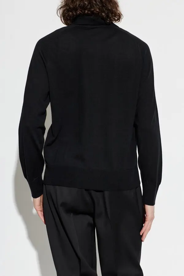AMI Paris Wool Cardigan - Black
