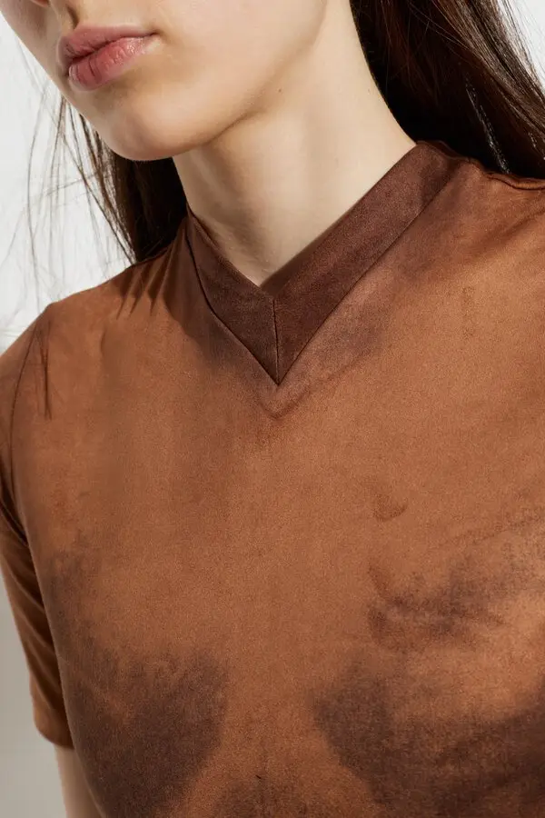 Acne Studios Velvet Finish Maxi Dress - Brown