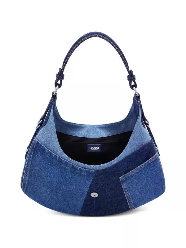 GANNI Small Kat Patchwork Shoulder Bag