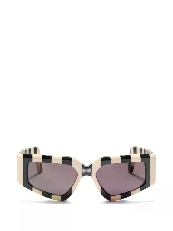Valentino Garavani Geometric Acetate Cat Eye Sunglasses - Black