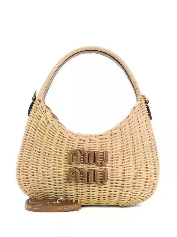 Miu Miu Raffia Tote Bag