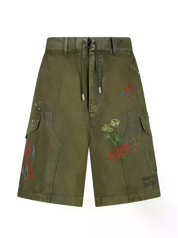 Dsquared2 Embroidered Cargo Shorts