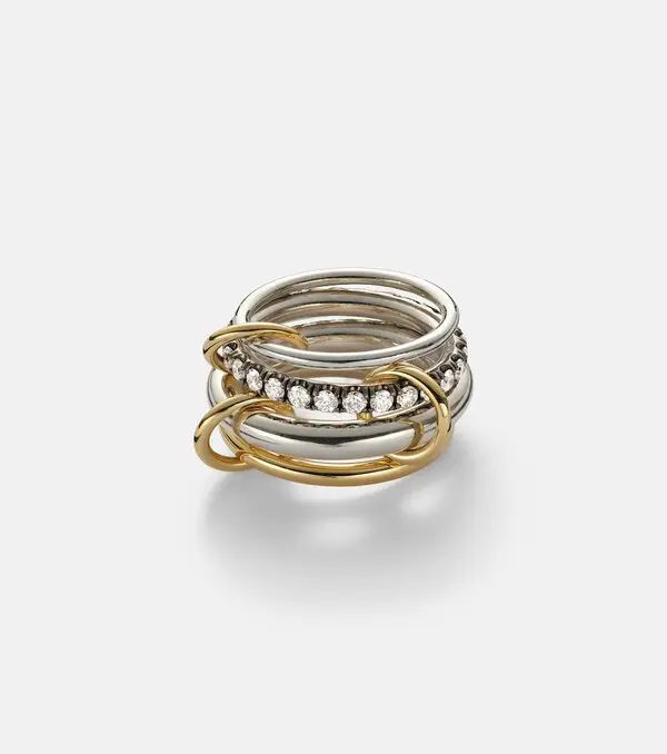 SPINELLI KILCOLLIN Janssen Sg 18kt Gold And Sterling Ring With Diamonds - Silver