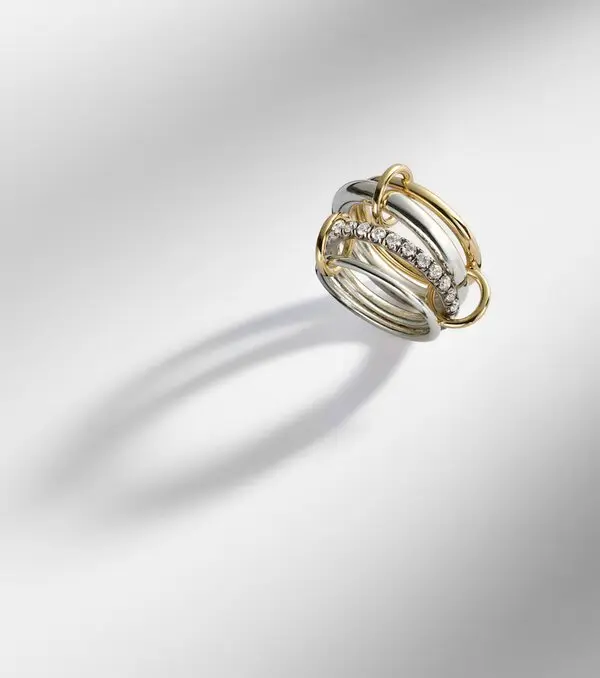 SPINELLI KILCOLLIN Janssen Sg 18kt Gold And Sterling Ring With Diamonds - Silver