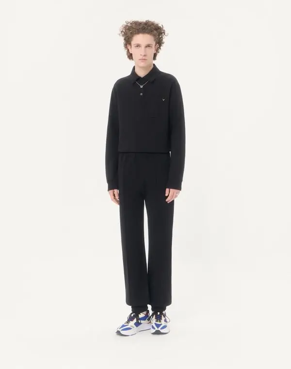 Valentino Garavani Cotton Jogging Trousers With Vgold