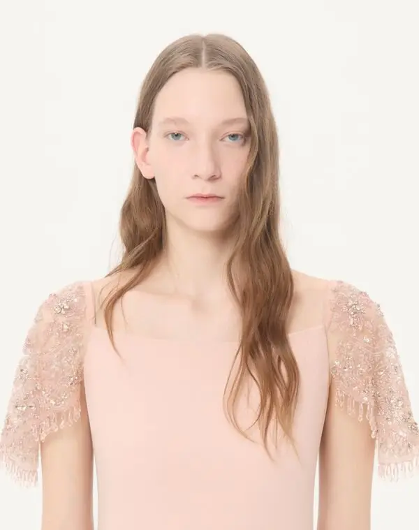Valentino Garavani Embroidered Couture Cady Long Dress